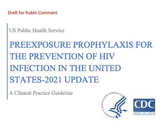 CDC Seeks Input on Draft Update to PrEP Guidelines | HIV.gov