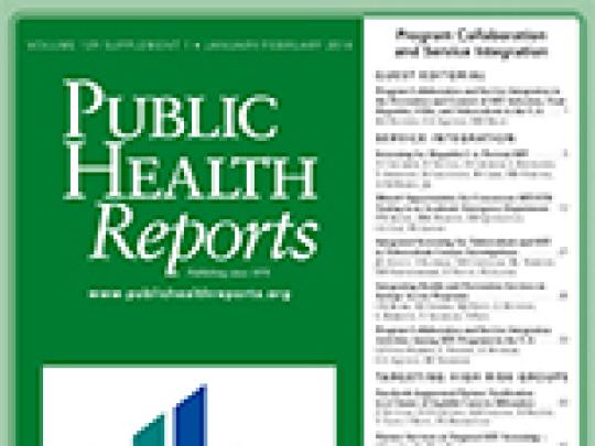 Public Health Reports Supplement: Program Collaboration and Service ...
