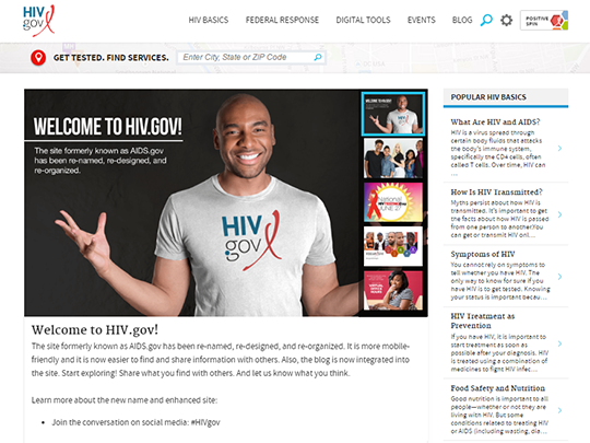 More than a Name Change: AIDS.gov becomes HIV.gov | HIV.gov